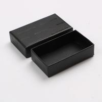 China Black Rectangular Rigid Packaging Box Lid And Base Spot UV Single Side Coating Design Rectangular Shape for sale