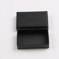 China Black Rectangular Rigid Packaging Box Lid And Base Spot UV Single Side Coating Design Rectangular Shape for sale
