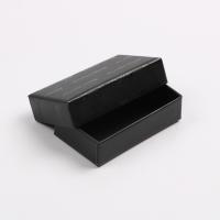 China Black Rectangular Rigid Packaging Box Lid And Base Spot UV Single Side Coating Design Rectangular Shape for sale