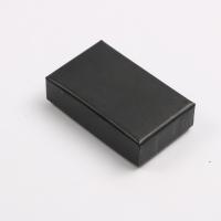 China Black Rectangular Rigid Packaging Box Lid And Base Spot UV Single Side Coating Design Rectangular Shape for sale