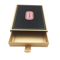 China Custom Luxurious Folding Gold Foil Paper Beauty Drawer Wrapping Box for Cosmetics Packaging Solutions for sale