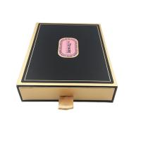 China Custom Luxurious Folding Gold Foil Paper Beauty Drawer Wrapping Box for Cosmetics Packaging Solutions for sale