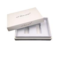 China Texture Paper Gold Hot Stamp Logo Cosmetic Packaging Box with EVA Foam By Sea / Air / Express Shipping Method for Your Cosmetic Needs for sale
