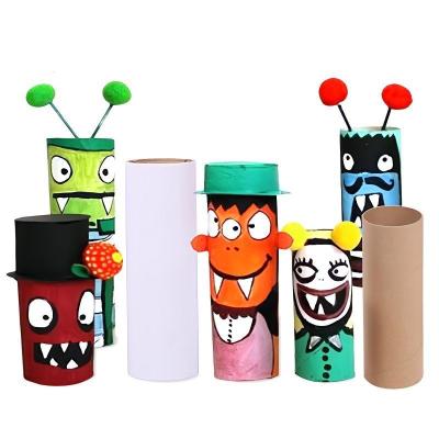 China Children's Manual Diy Roll Paper Tube Packaging Kindergarten Creative Art Painting Graffiti Round Cylinder for sale