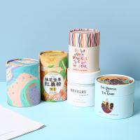 China Customized Packaging Paper Can Creative Advertising Logo Printing Lotus Root Powder Moisture-proof Circular Paper Tube for sale