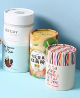 China Customized Packaging Paper Can Creative Advertising Logo Printing Lotus Root Powder Moisture-proof Circular Paper Tube for sale