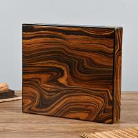 China Huanghua Pear Wood Paint Cigar Box Wooden Storage Packaging Gift Box for sale