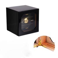 China Three layer cigar box cabinet thermometer skylight cigar temperature control humidification moisture retention wooden storage box for sale