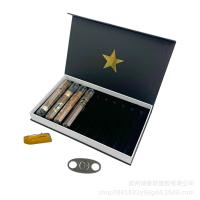 China Custom Capacity Cigar Packaging Box Rigid Boxes Made of Eco-Friendly Cardboard Material for sale