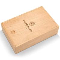 China Pine cigar box rectangular with lid tobacco packaging wooden color multi moisturizing pack cigar boxes for sale