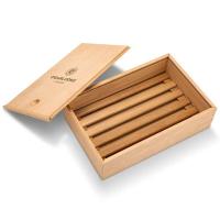 China Pine cigar box rectangular with lid tobacco packaging wooden color multi moisturizing pack cigar boxes for sale