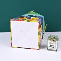 China Customizable Printing Disposable Portable Packaging Corrugated Cardboard Shipping Box for Food Delivery for sale