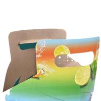 China Customizable Printing Disposable Portable Packaging Corrugated Cardboard Shipping Box for Food Delivery for sale