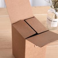 China Customized Printed Logo Tea Mug Folding Box Cowhide Corrugated Paper Packaging for sale