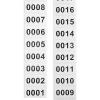 China Amazon hot selling stock 0001-1000 digital labels inventory numbers serial numbers adhesive stickers for sale