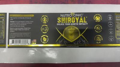 China Embossing Gold Hot Stamp Logo Adhesive Sticker Seal Sticker Label Featuring Customers Logo Ideal for Product Branding and Packaging Security Solutions for sale