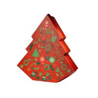 China Christmas Tree Shape Rigid Packaging Box OEM And ODM One-stop Service Lid And Base Box Custom Printed Rigid Packaging Box Options for sale