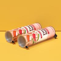China Customized LOGO food grade material sushi cylinder round paper box with sauce pouring tube for sale