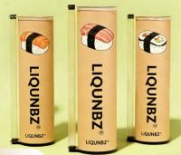 China Food grade sushi push tube sushi paper tube customizable LOGO sushi packaging cylinder internet famous sushi packaging for sale