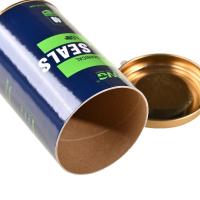 China Shipment FCL Food Paper Tube Packaging Customizable Options with Iron Lid for sale