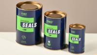 China Shipment FCL Food Paper Tube Packaging Customizable Options with Iron Lid for sale