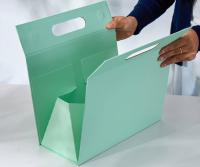 China Cosmetic Packaging Box Popular Spot One Piece Triangular Hand-held Folding Magnetic Gift Boxes with Small Batch Printing Logo for sale
