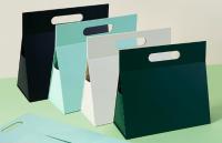 China Cosmetic Packaging Box Popular Spot One Piece Triangular Hand-held Folding Magnetic Gift Boxes with Small Batch Printing Logo for sale