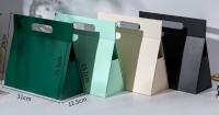 China Cosmetic Packaging Box Popular Spot One Piece Triangular Hand-held Folding Magnetic Gift Boxes with Small Batch Printing Logo for sale