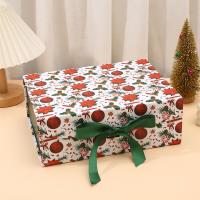 China Christmas Holiday Fold Gift Box Incorporating Customers Logo Suitable for Luxury Packaging and Professional Gift Presentation for sale