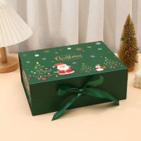 China Christmas Holiday Fold Gift Box Incorporating Customers Logo Suitable for Luxury Packaging and Professional Gift Presentation for sale