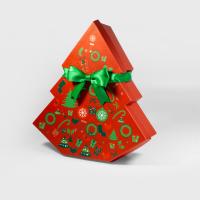 China Christmas Tree Shaped Gift Box Elegant Presentation Package Paper Box Printing Designed For Supermarket Shopping Mall Christmas Event for sale