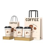 China Cotton Rope Handle Custom Printed Coffee Bags Incorporating CMYK Pantone Colors Suitable for Coffee Retail and Packaging for sale