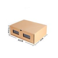 China Corrugated Drawer Shoe Box Recycled Materials Stamping Embossing for sale