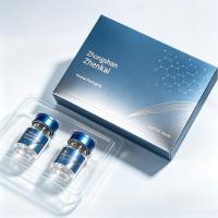 China Cosmetics Packaging Box Custom Printed Foldable 3ml/5ml/10ml Vial/Bottle Peptide Paper Box With Plastic Tray and Label for sale