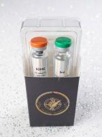 China Cosmetics Packaging Box Custom Printed Foldable 3ml/5ml/10ml Vial/Bottle Peptide Paper Box With Plastic Tray and Label for sale