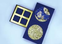 China customizable Ivory board Premium Paper Box silver hot stamping for sale