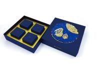 China customizable Ivory board Premium Paper Box silver hot stamping for sale