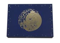 China Gold Hot Stamping Lift Off Lid Box , FSC Custom Rigid Box Packaging for sale