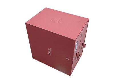 China Art Paper Packaging Box With Ribbon Rigid Packaging Box With Matt Lamination for sale