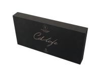China OEM Cardboard Packaging Box , Rigid Set Up Gift Boxes UV Coating Black for sale