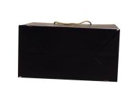 China Gold Hot Stamping Gift Bag With Handles FSC ISO Certificated for sale