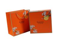 China Embossing Rigid Gift Bag With Handles FSC ISO certification for sale