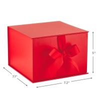 China Shredded Paper Filler Rigid Packaging Box 0.75oz Grosgrain Ribbon Luxury Gift Box for sale