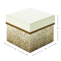 China Square Champagne Bubbles Ivory Gift Box Debossing Rigid Cardboard Boxes for sale