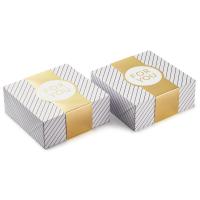 China Striped 2 Pack Rigid Packaging Box Screen Printing UV Coating for sale