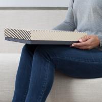 China Elegant Gold Striped 9x13 Kraft Shirt Gift Box Two Piece for sale