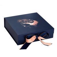 China Custom Printing Logo Rigid Cardboard Gift Box Collapsible With Magnetic Closure for sale