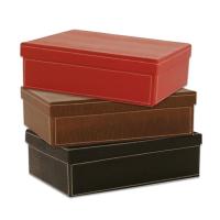China Faux Leather Candy Rigid Packaging Box UV Coating With Lids for sale