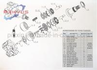 China Rexroth A6VM107/80/55 Hydraulic Motor Cylinder Block Spare Parts Heavy Duty OEM Replacement for sale