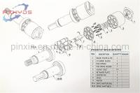 China Excavator Retainer Plate Spare Parts for Rexroth A7V107/80/55 Hydraulic Pump for sale